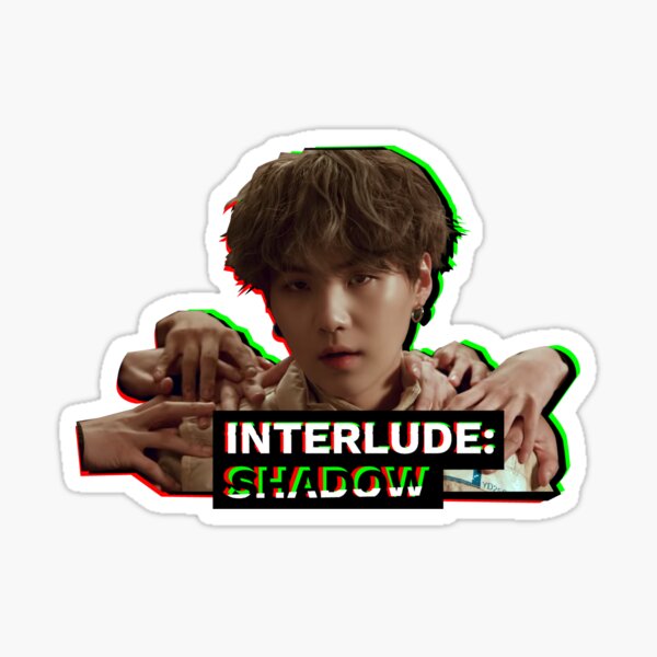 "BTS "Interlude: Shadow" Comeback Trailer Graphic" Sticker by oohfluff ...