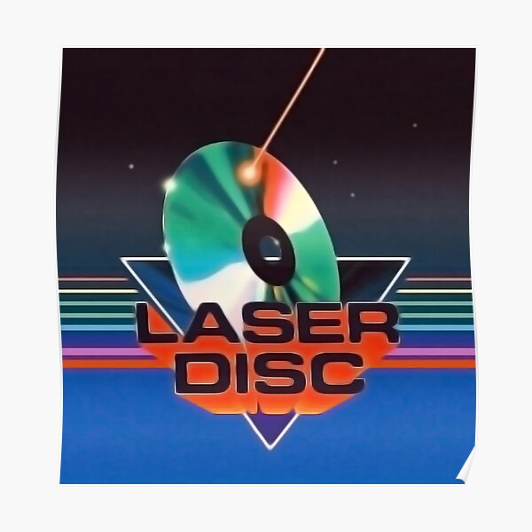 "Laser Disc" Poster for Sale by GamesInBits | Redbubble
