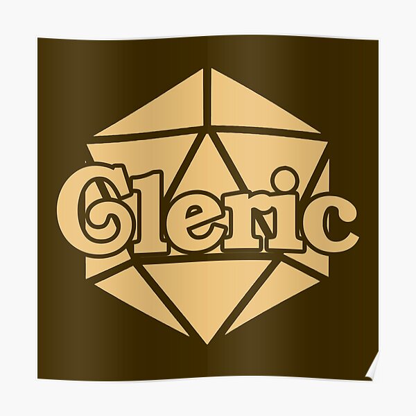 Dungeons And Dragons Cleric Logo Wall Art | Redbubble