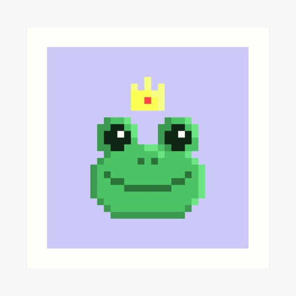 "King Frog Pixel Art" Art Print for Sale by littleflames | Redbubble