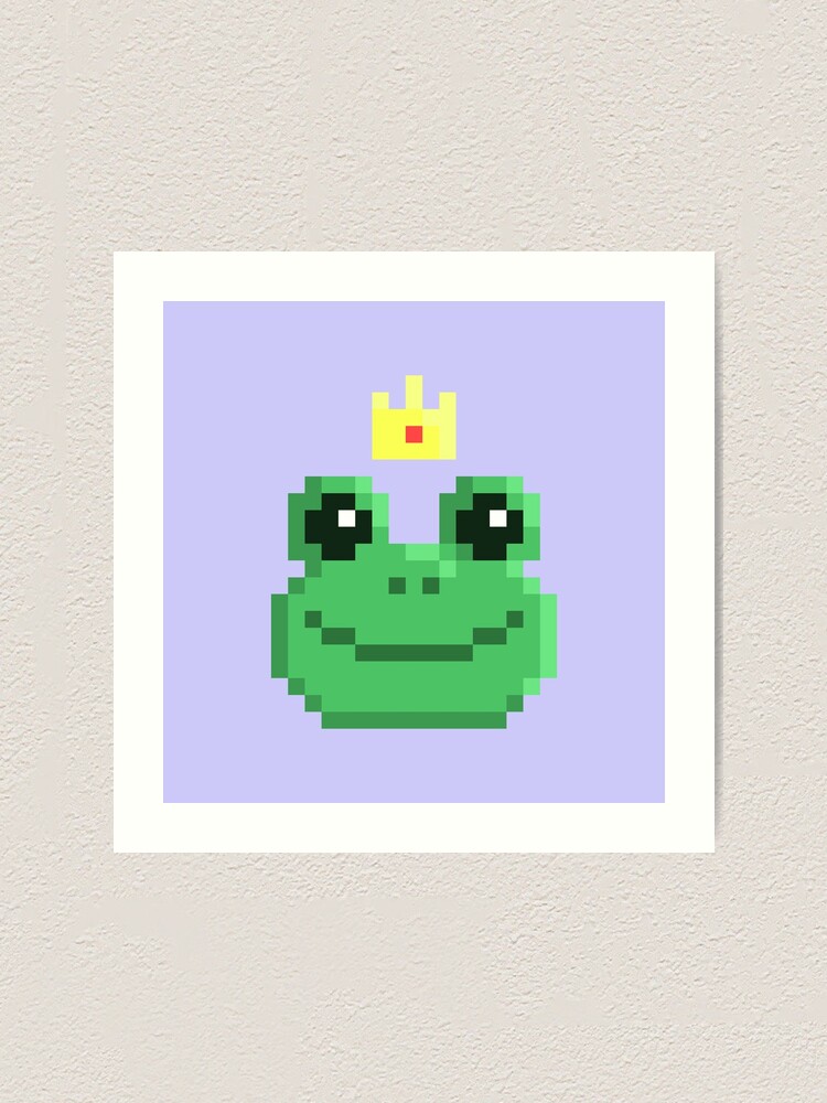"King Frog Pixel Art" Art Print for Sale by littleflames | Redbubble