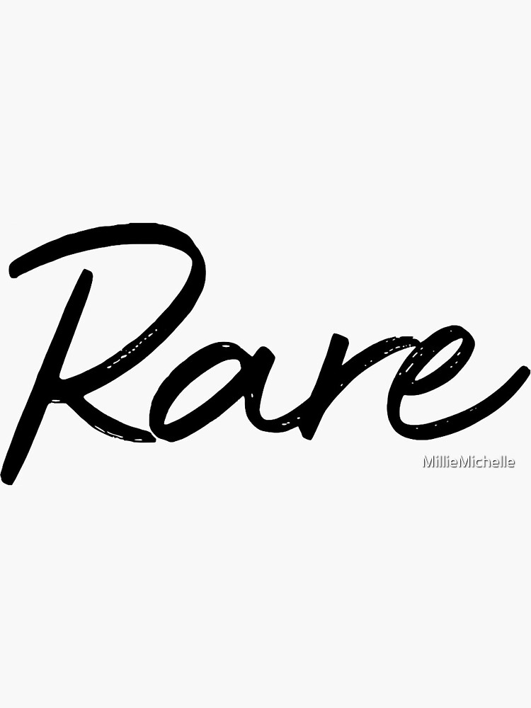 "Rare" Sticker for Sale by MillieMichelle | Redbubble