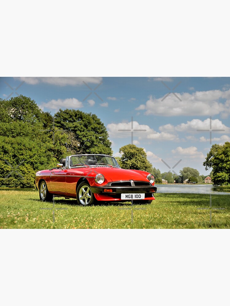 "Classic Cars MGB Red" Sticker by DJPImages | Redbubble