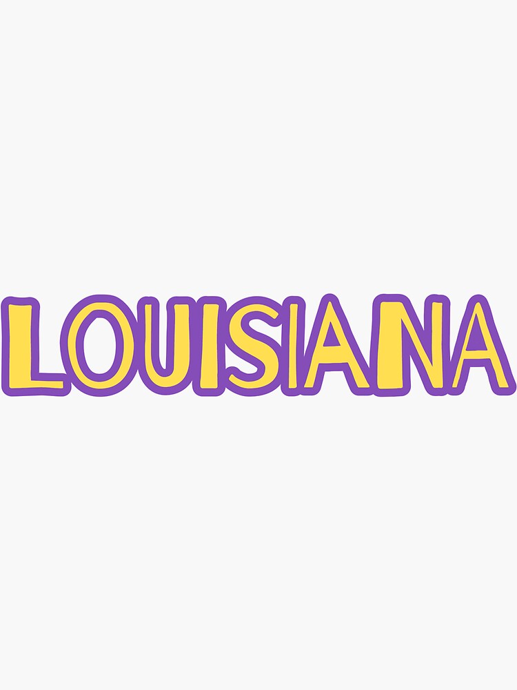 "Louisiana Sticker" Sticker by madelinepatrick | Redbubble
