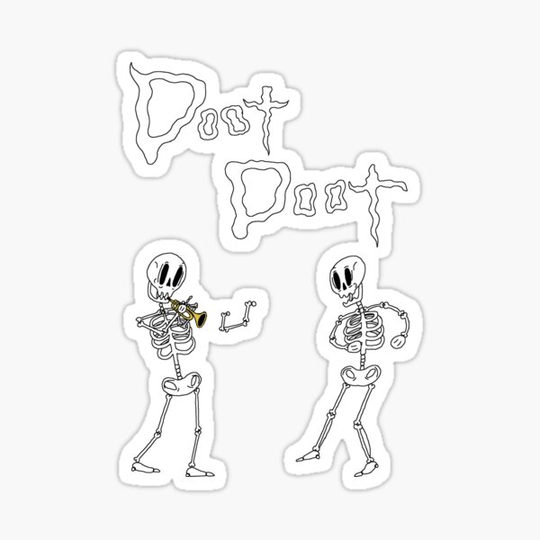 "Doot Doot" Sticker for Sale by crazydave451 | Redbubble
