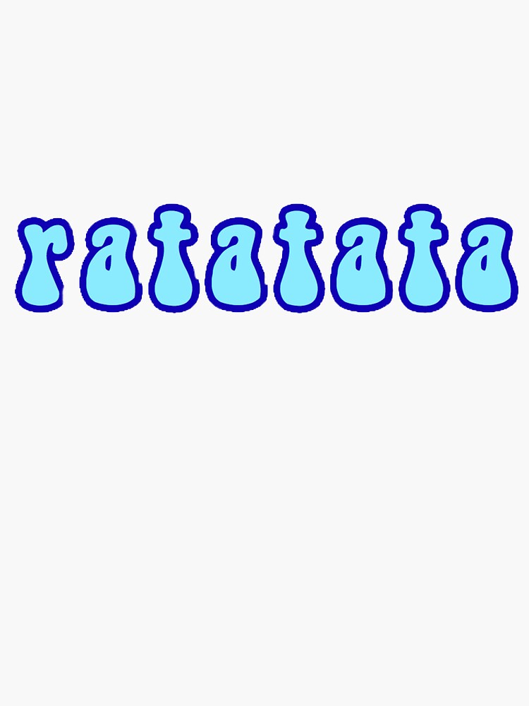 "ratatata meme" Sticker by daviaiorio | Redbubble