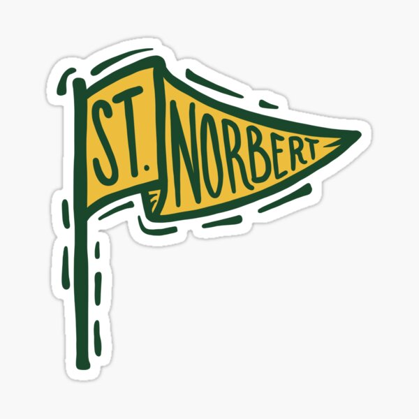 "St. Norbert Flag" Sticker for Sale by oliviabergh | Redbubble