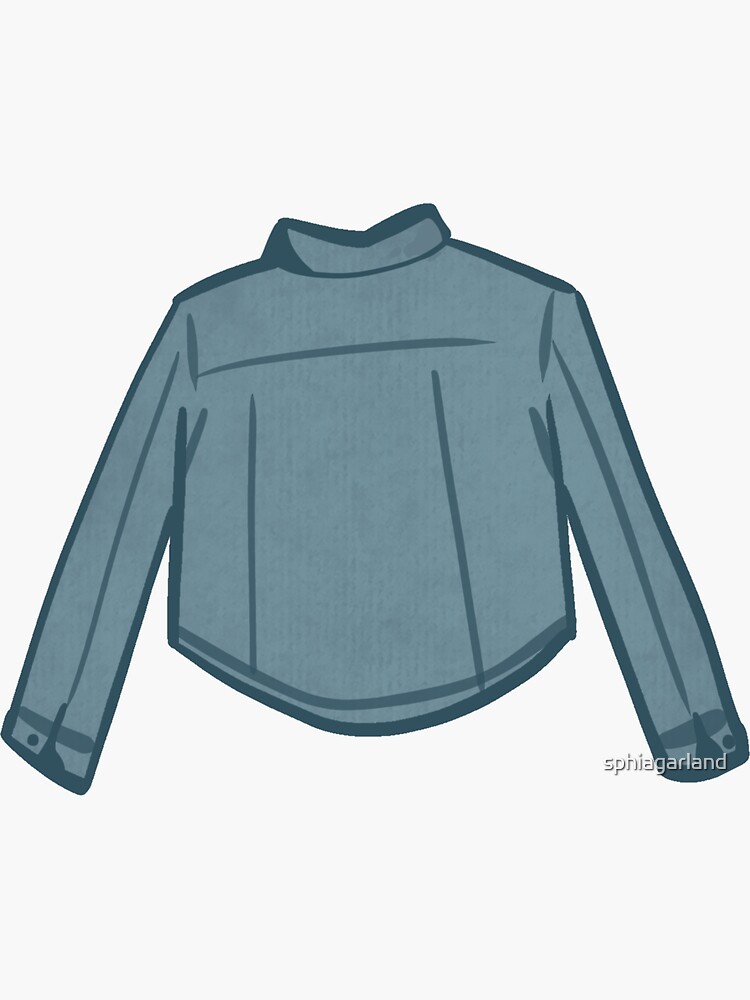 "denim jacket " Sticker for Sale by sphiagarland | Redbubble