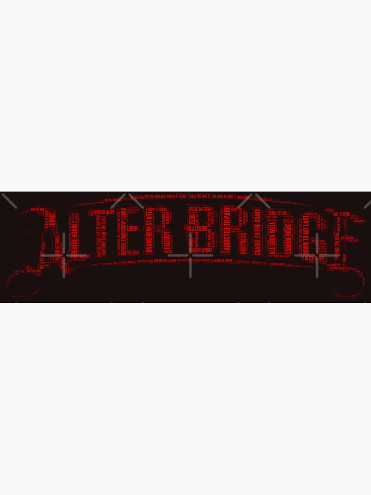 "alter bridge logo" Sticker for Sale by puns-n-roses | Redbubble
