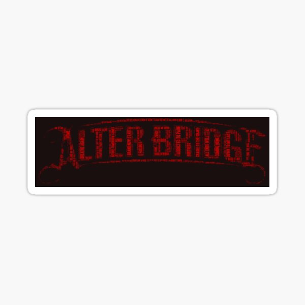 "alter bridge logo" Sticker for Sale by puns-n-roses | Redbubble