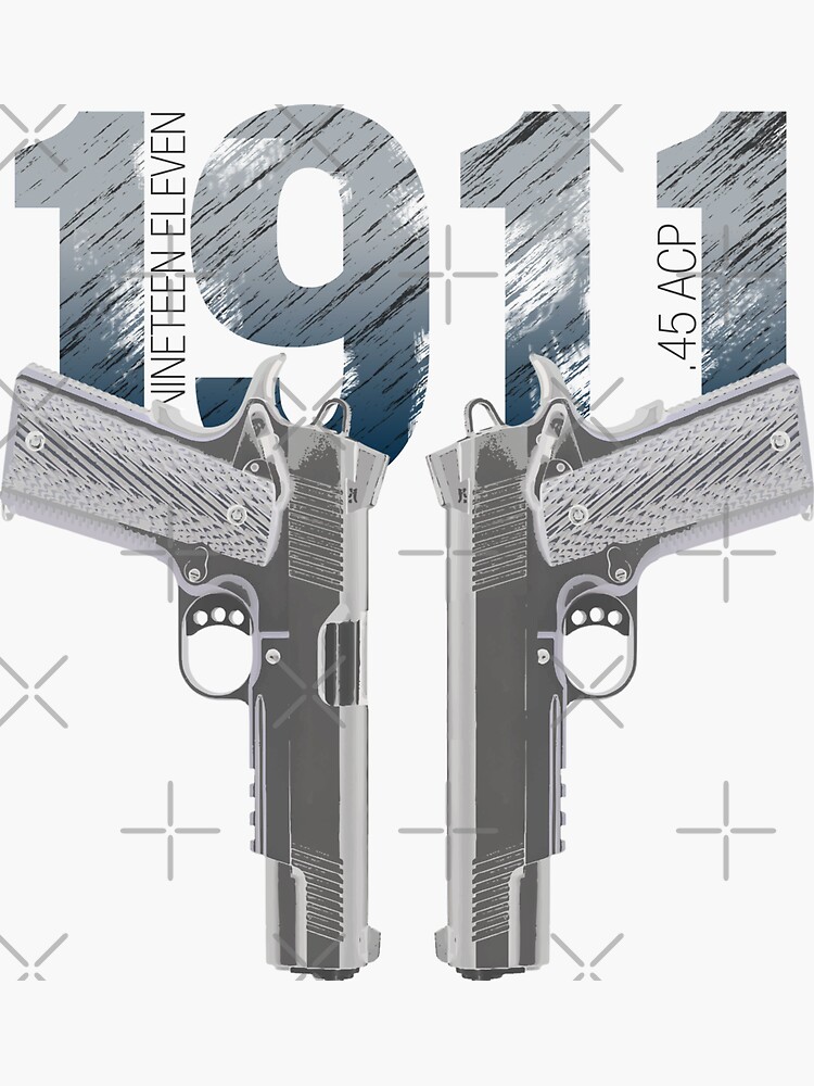"Colt 1911 Handgun" Sticker by chapay | Redbubble