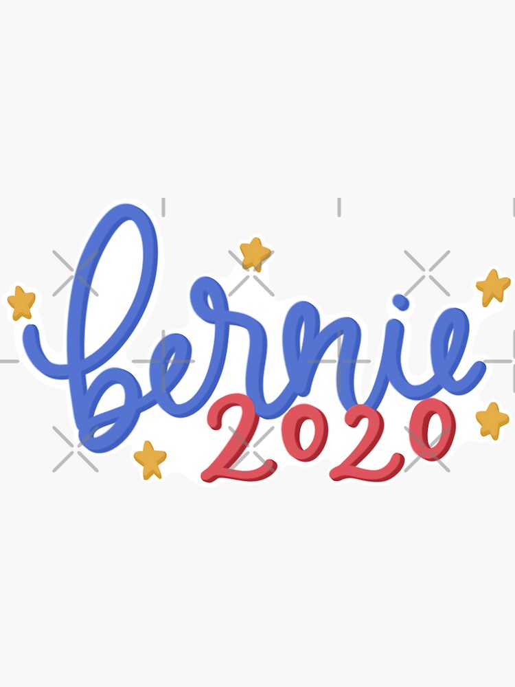 "Bernie 2020" Sticker by llamagoddess | Redbubble