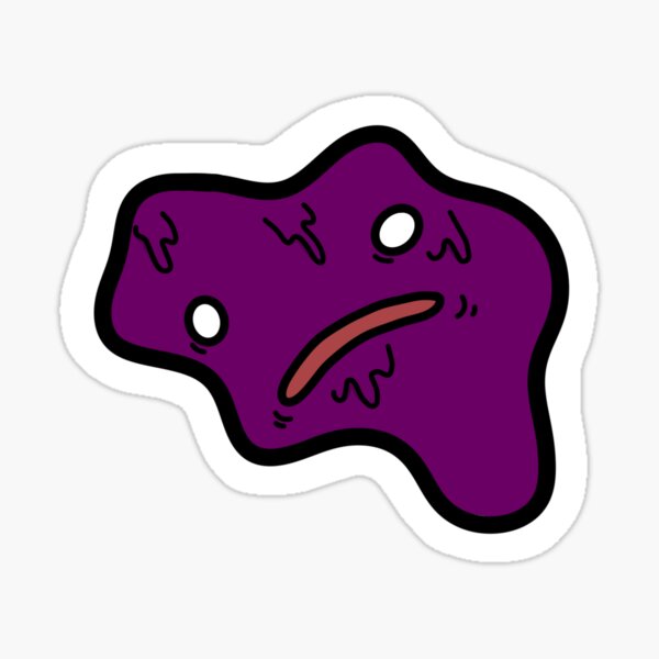 "Melting Face" Sticker by Curlybeanz | Redbubble