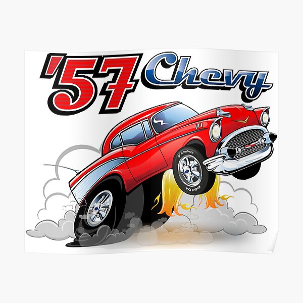 "57 Chevy" Poster for Sale by bjcoving | Redbubble