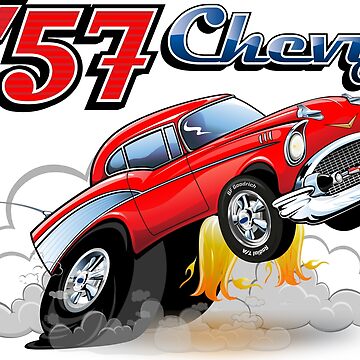 "57 Chevy" Sticker for Sale by bjcoving | Redbubble