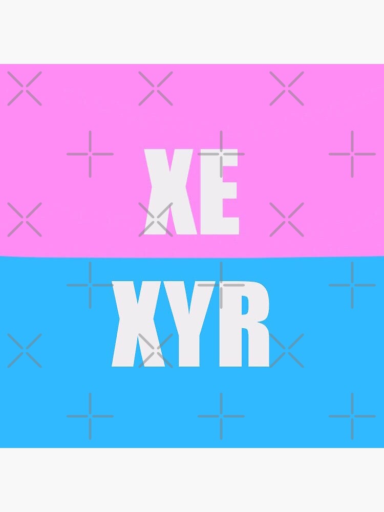 "Xe/Xyr Transgender Pride" Sticker for Sale by keatonposada | Redbubble