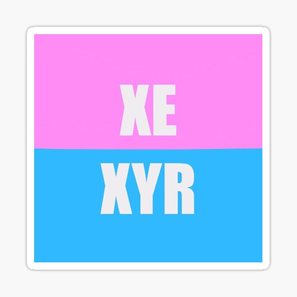 "Xe/Xyr Transgender Pride" Sticker for Sale by keatonposada | Redbubble