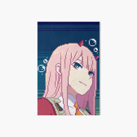 "Zero Two pixel art" Art Board Print by uwntu | Redbubble
