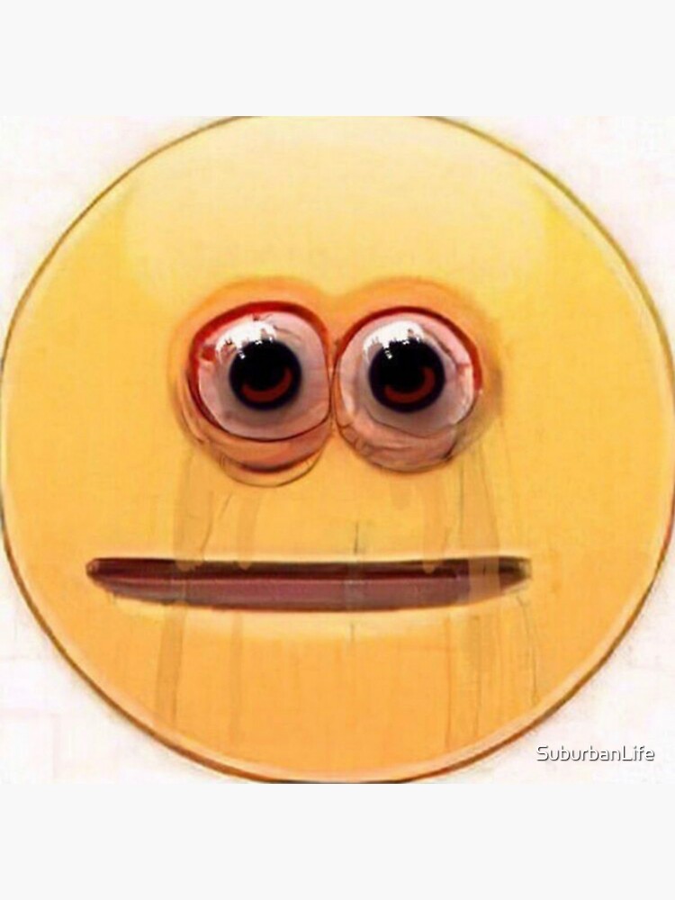 "Super Nervous Smiley Face" Sticker for Sale by SuburbanLife | Redbubble