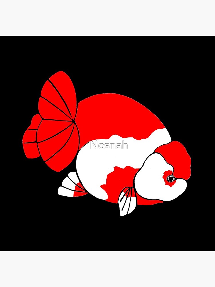 "Ranchu Red and White Goldfish Logo 20" Acrylic Block for Sale by ...