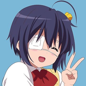 "Rikka peace sign " Sticker for Sale by UwU-Senpai | Redbubble