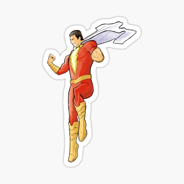 "SHAZAM!" Sticker for Sale by 69shades | Redbubble
