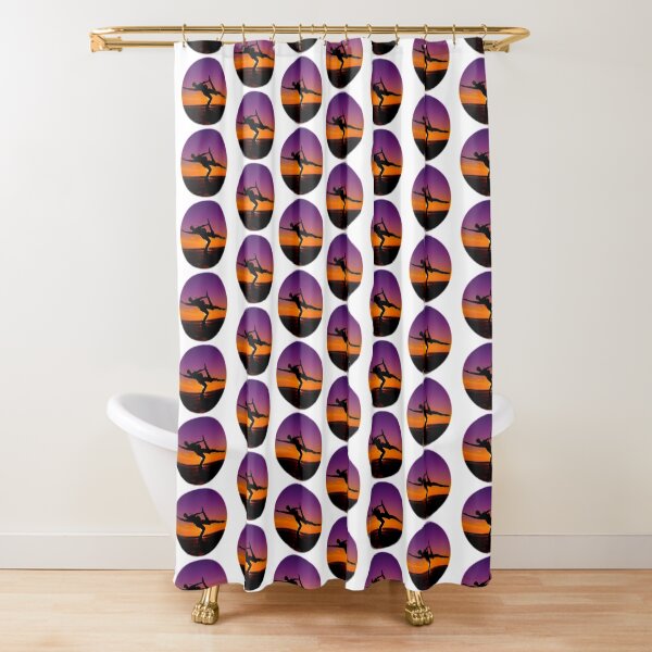 Rideau de douche « « Acro Sunset Silhouette » par SadSac Designs », par ...