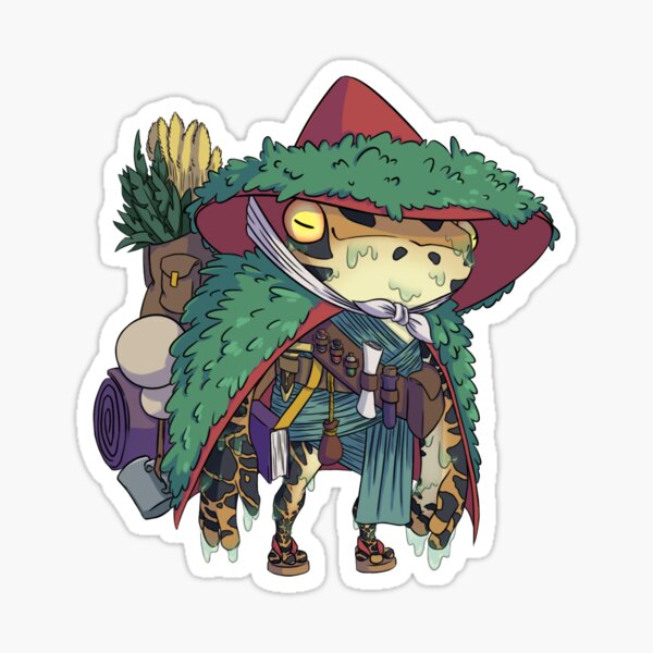 "Frog Druid" Sticker for Sale by SaraHaughton | Redbubble