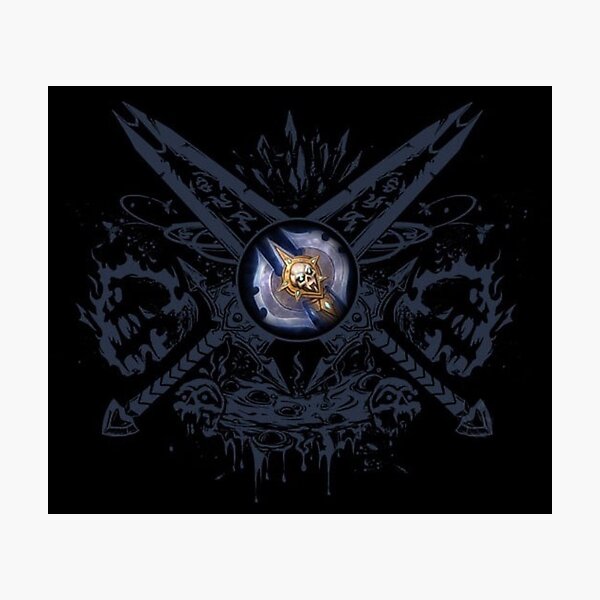 "Death knight logo" Photographic Print for Sale by Marouwx | Redbubble