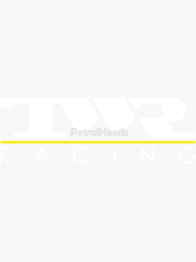 "TWR Racing" Sticker for Sale by PetrolHeads | Redbubble