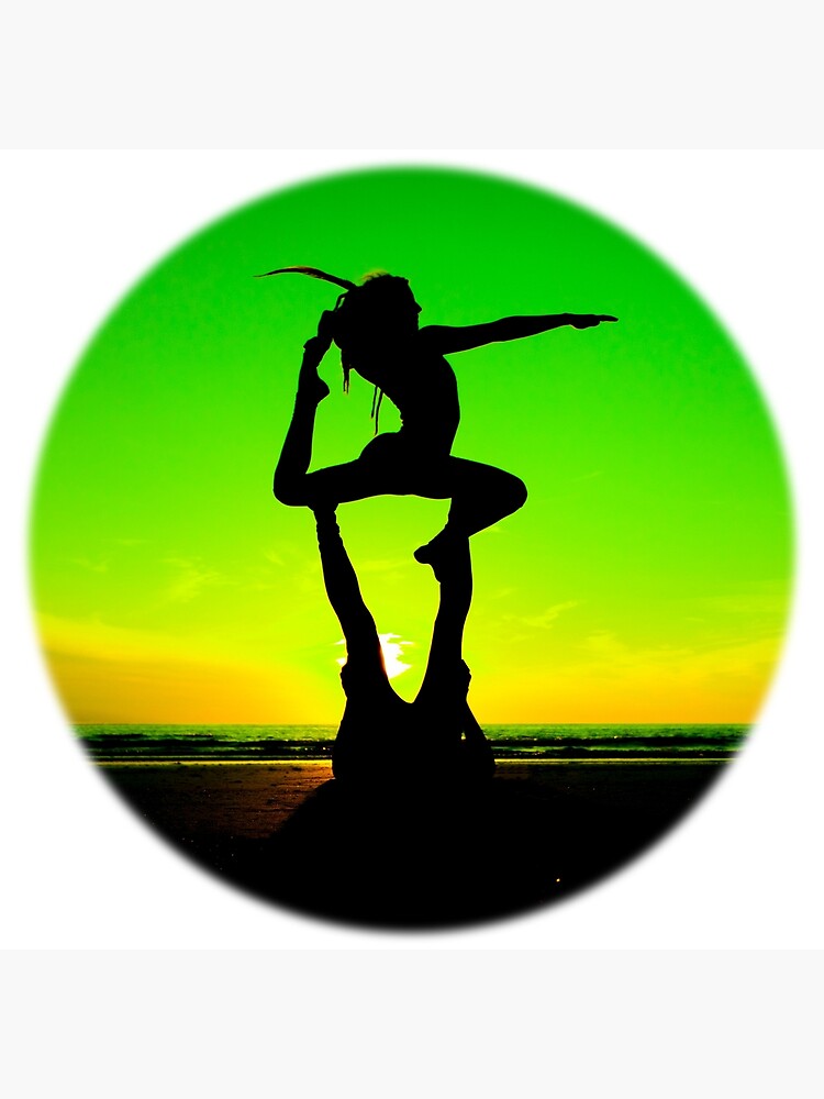 "Acro Sunset Silhouette " Poster for Sale by SadSacDesigns | Redbubble