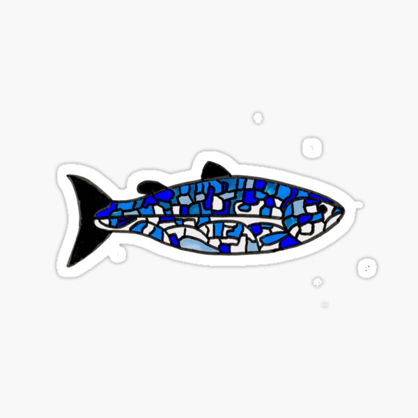 "Big Fish Print" Sticker for Sale by kirelanddesigns | Redbubble