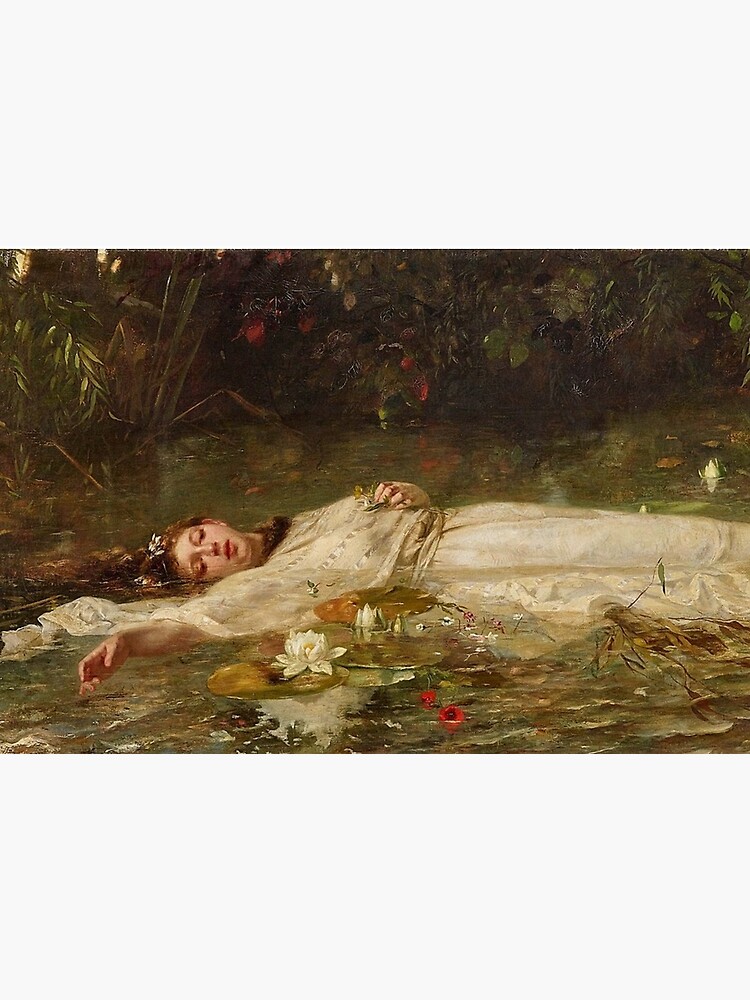 "Ophelia by Friedrich Wilhelm Theodor Heyse" Art Board Print for Sale ...
