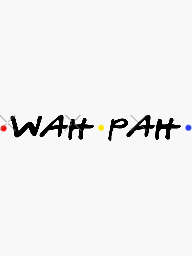 "wah pah" Sticker for Sale by emma-johnston | Redbubble
