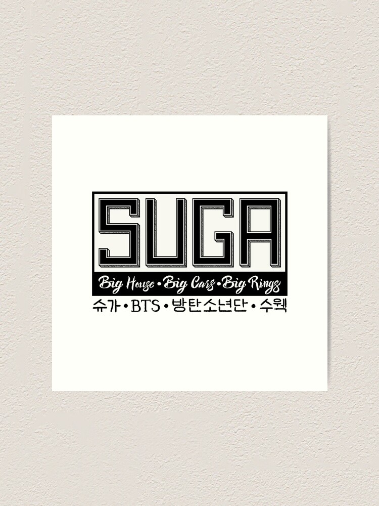 "BTS SUGA STICKERS" Art Print by letsgetsticky | Redbubble