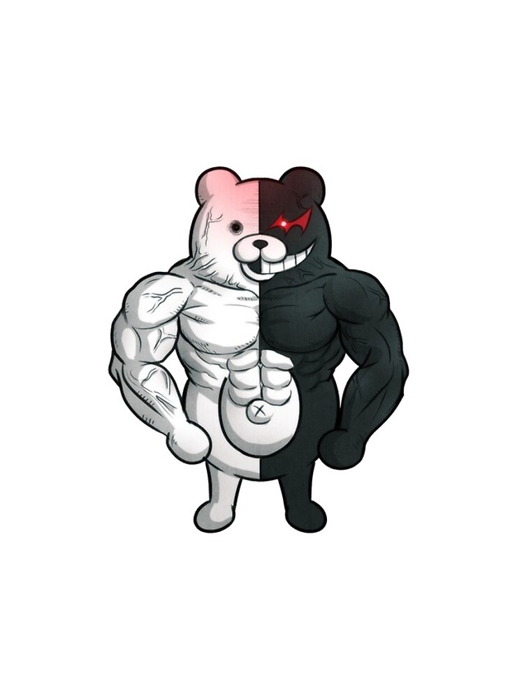 "buff monokuma" iPhone Case for Sale by ellalune | Redbubble