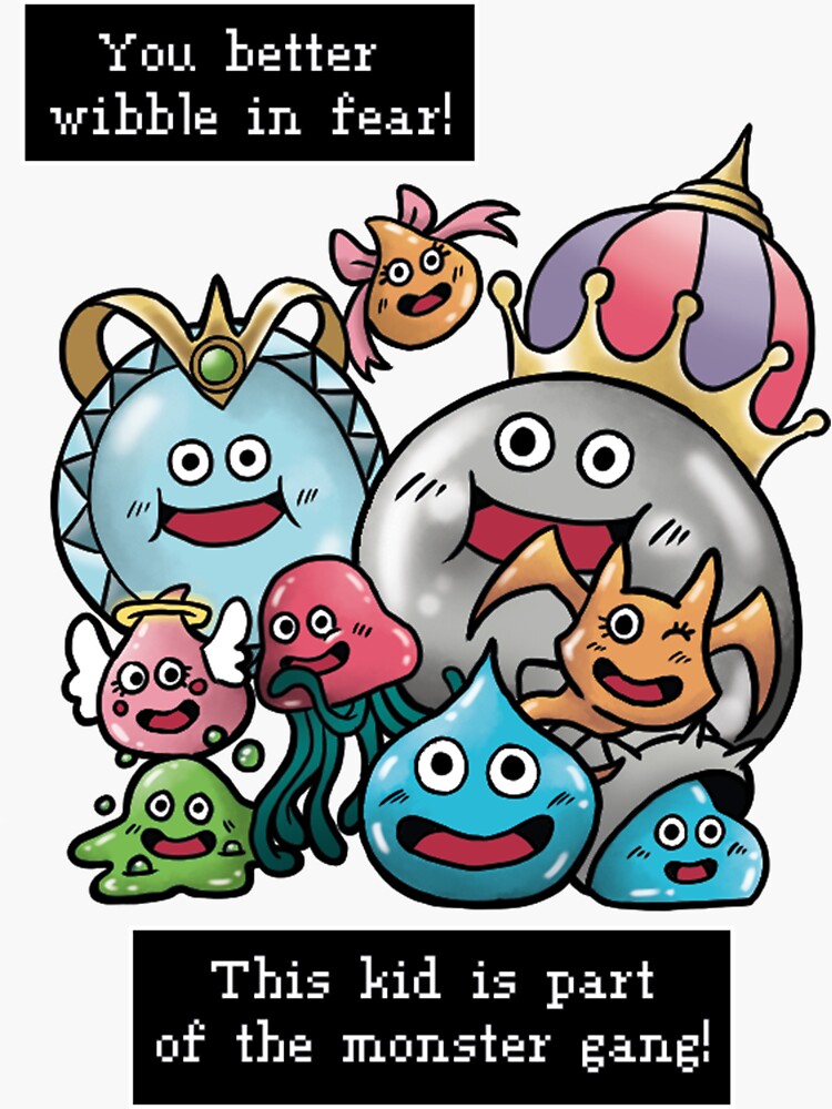 "Dragon Quest Slime Gang " Sticker for Sale by Kripsterr | Redbubble
