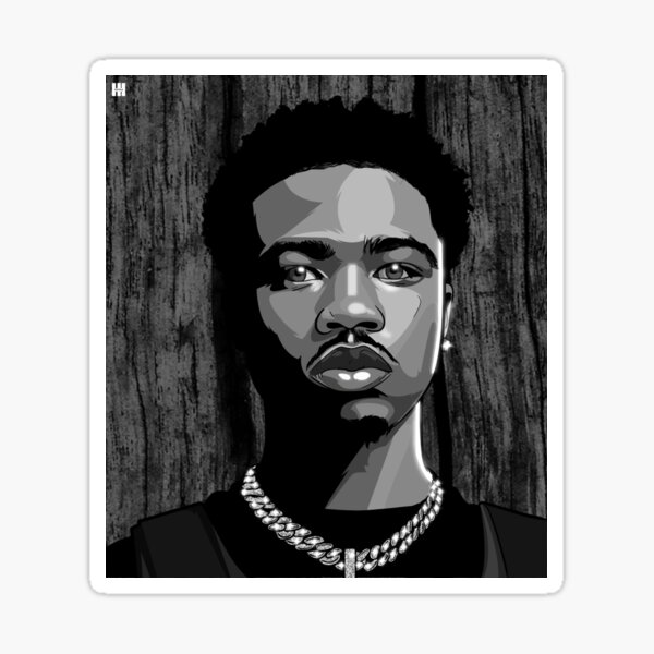 "roddy ricch" Sticker for Sale by creativeg | Redbubble