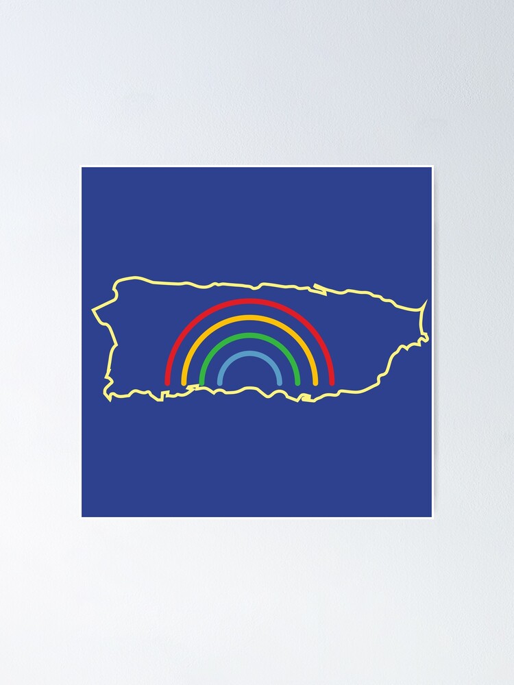 "Puerto Rico Rainbow" Poster by salthyshop | Redbubble