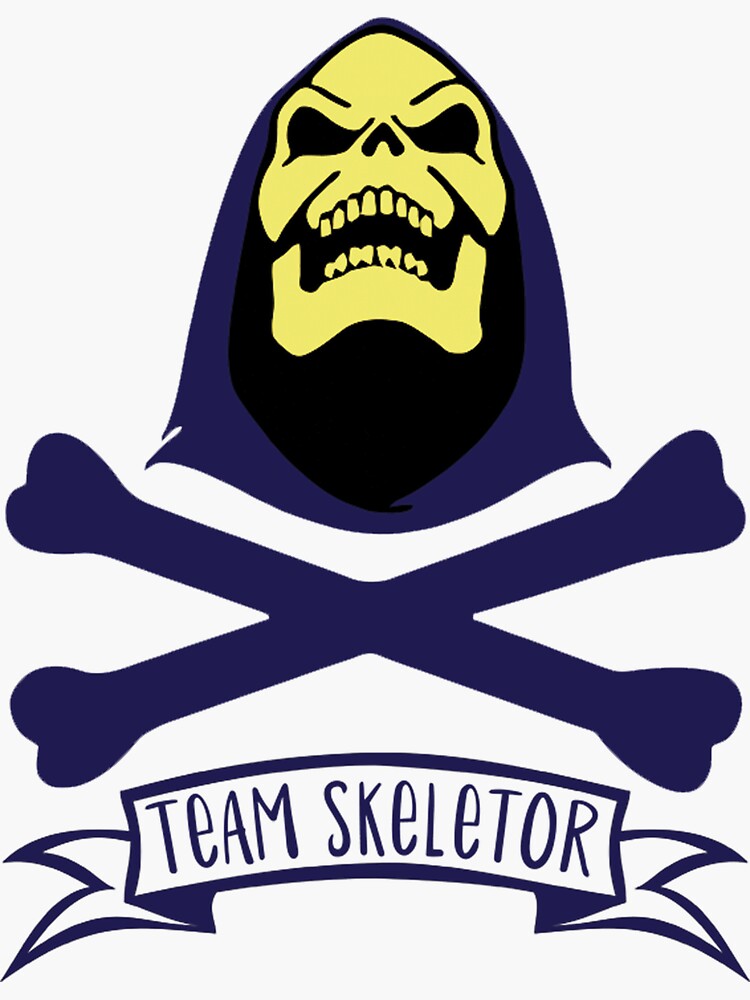 "Team Skeletor" Sticker for Sale by kalkamonias | Redbubble