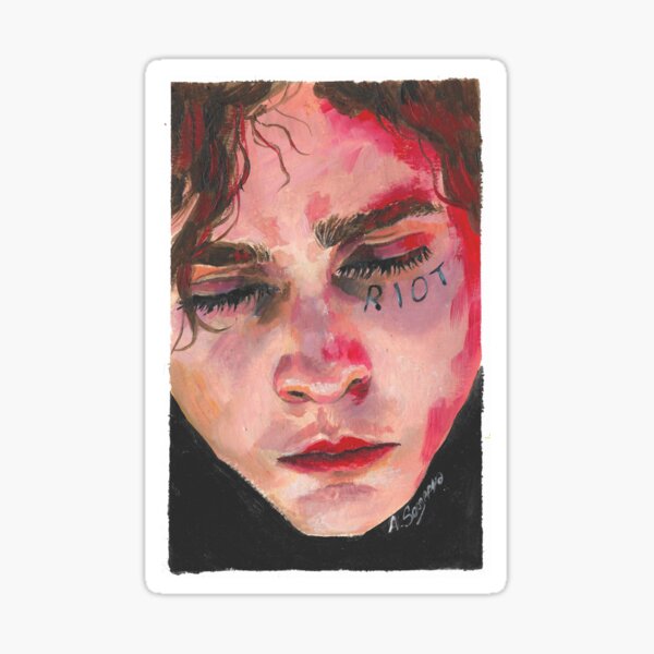 "RIOT" Sticker by AlbinaSergeeva | Redbubble