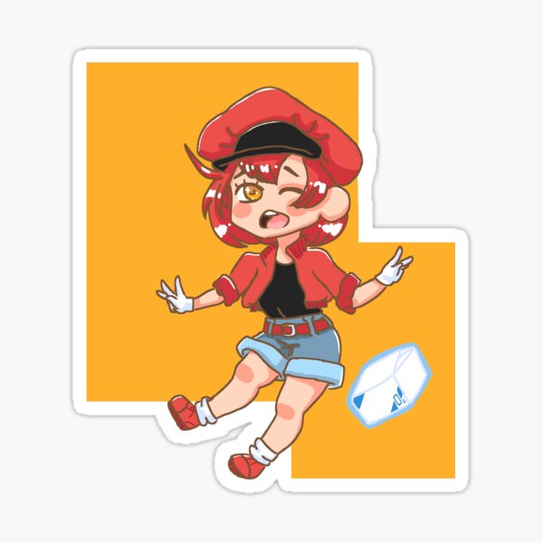 "Red blood cell from cells at work" Sticker for Sale by knobbles ...