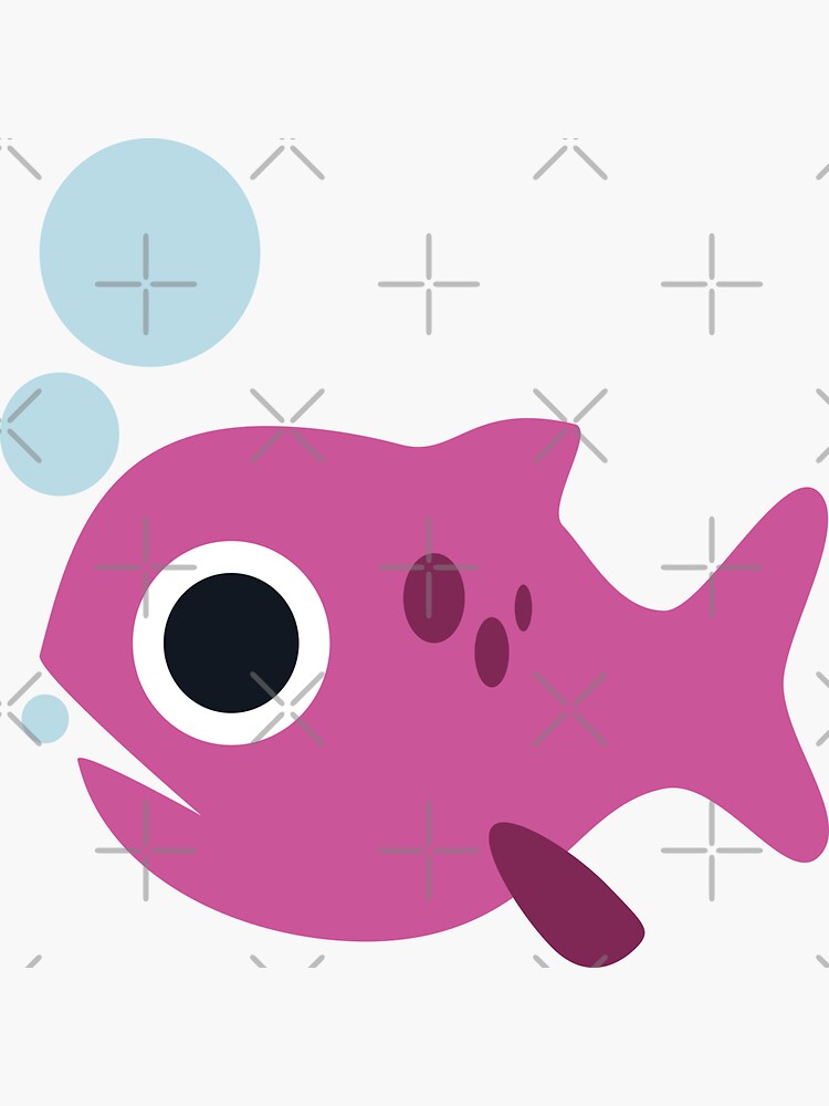 "Pink Fish" Sticker by Torch | Redbubble