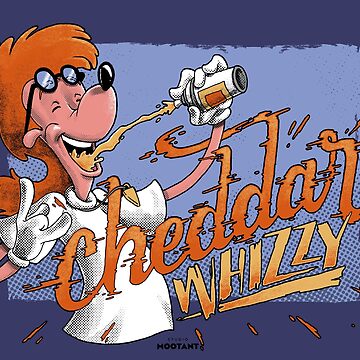 "Cheddar Whizzy" Sticker for Sale by studiomootant | Redbubble