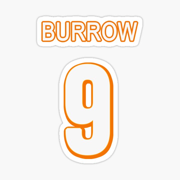 "Burrow Jersey" Sticker for Sale by cocreations | Redbubble