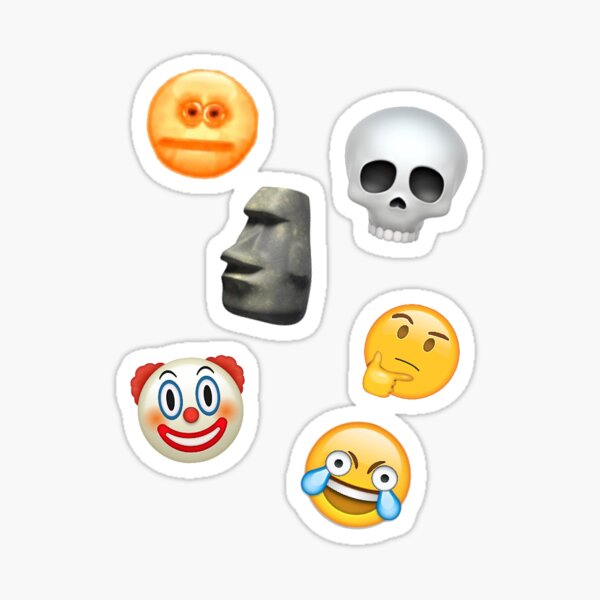 "Meme Emoji Pack Stickers" Sticker for Sale by youyouyou219 | Redbubble