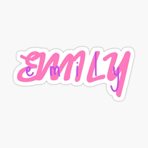 "Emily " Sticker for Sale by haley-preston | Redbubble