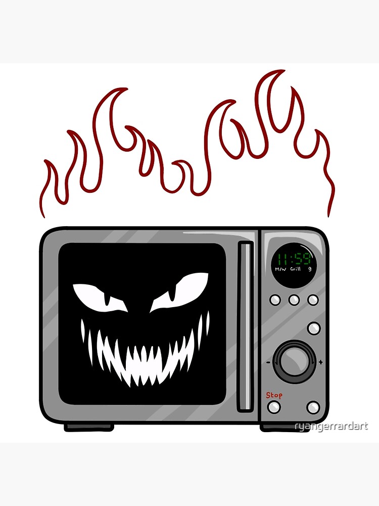 "Angry Microwave" Poster for Sale by ryangerrardart | Redbubble