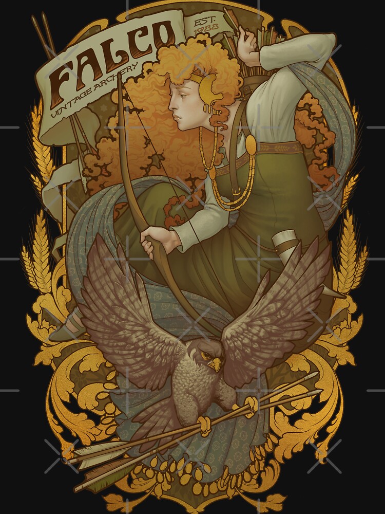 "FALCO ARCHERY allegory" T-shirt for Sale by medusadollmaker ...