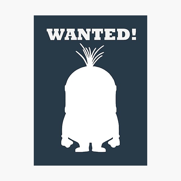 "Wanted Minion" Photographic Print by onestophumour | Redbubble